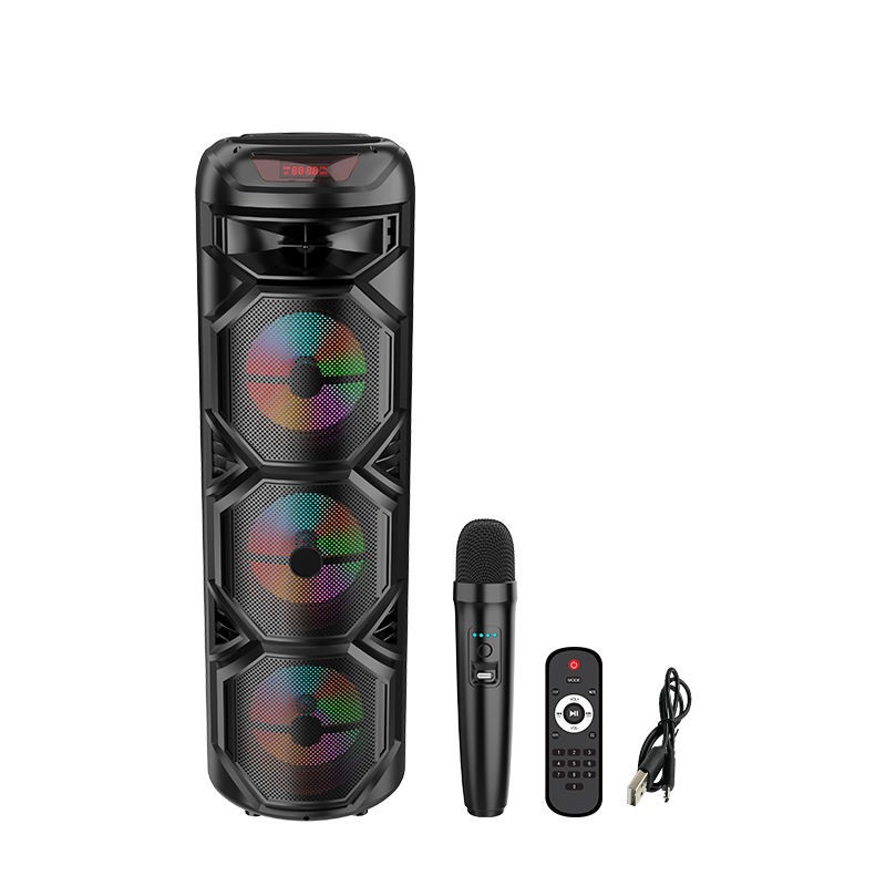 Original %ZQS 8301 SPEAKER KARAOKE/ BLUETOOTH USB /AUX Portable LED ...