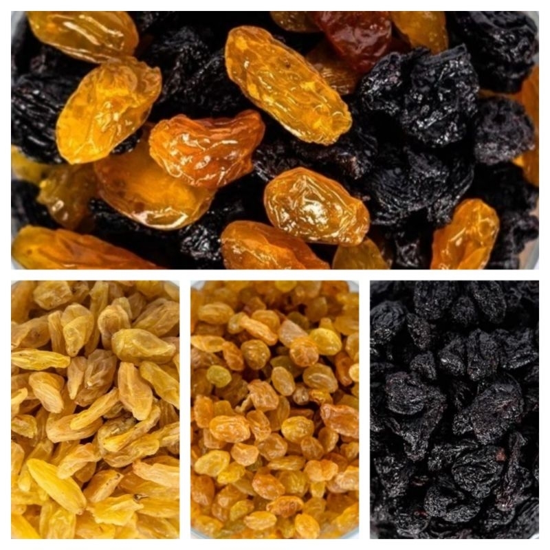 Fresh Raisins Mix Raisin / Kismis / Black Jumbo / Golden Jumbo / Long ...