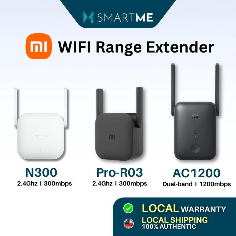 【Global】Xiaomi Mi WiFi Range Extender AC1200 5G / Pro Version R03 N300 ...
