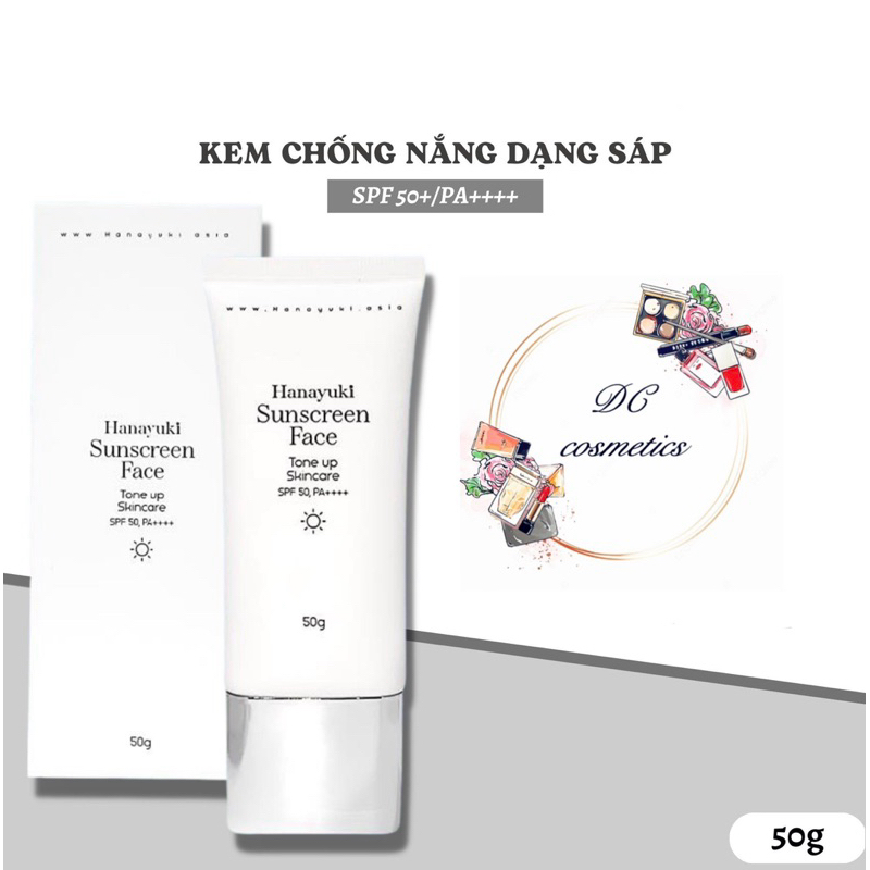 [Ready stock ]Hanayuki Sunscreen FACE Tone up SPF50+PA 50G | Shopee ...