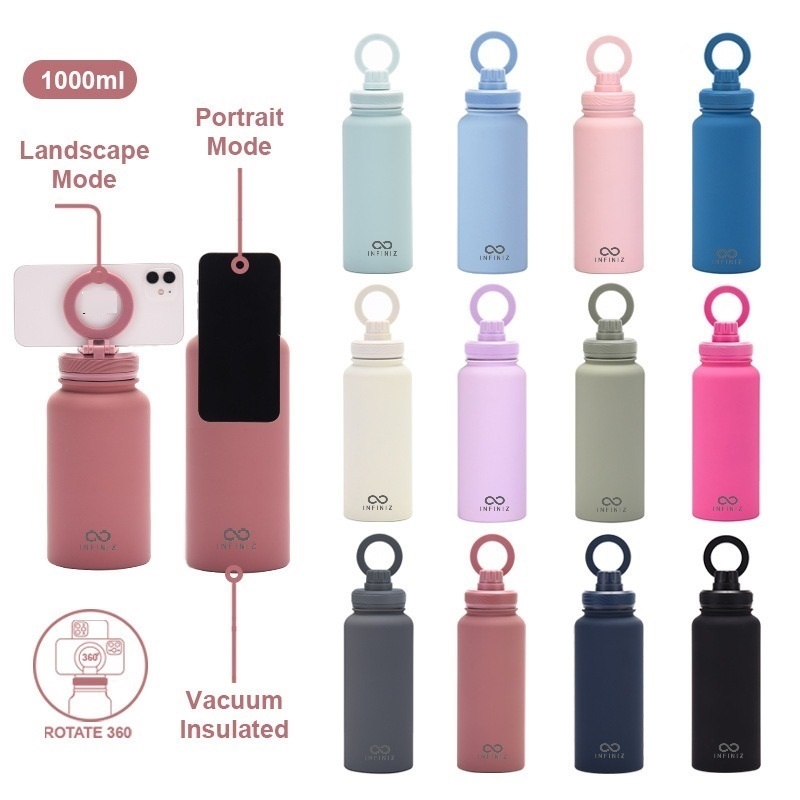 INFINIZ MagSafe Insulated Water Bottle 1000ml Magnetic Stainless Steel ...