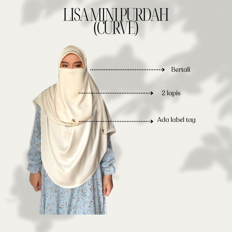 Purdah Satin Curve (mini purdah) | Shopee Malaysia