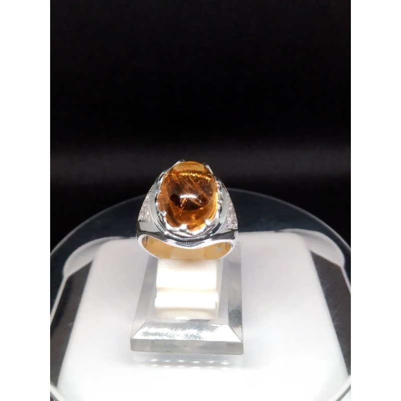 batu citrine ori ikatan perak | Shopee Malaysia