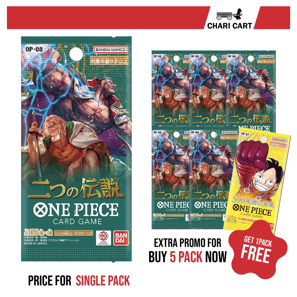 ONE PIECE Card Game Booster Pack OP08 Two Legends Japanese Single Pack | Shopee Malaysia