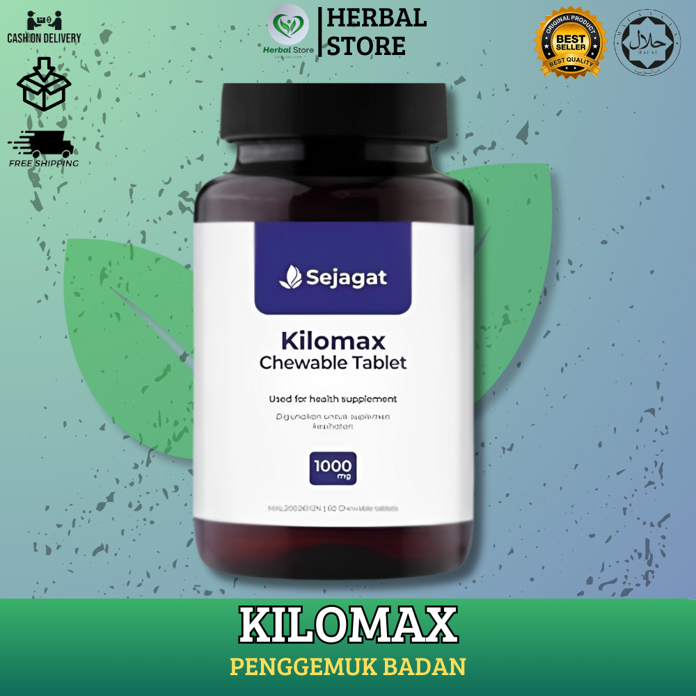 Vitamin Gemuk Badan Kilomax Sejagat Bantu Gemukkan Badan | Shopee Malaysia