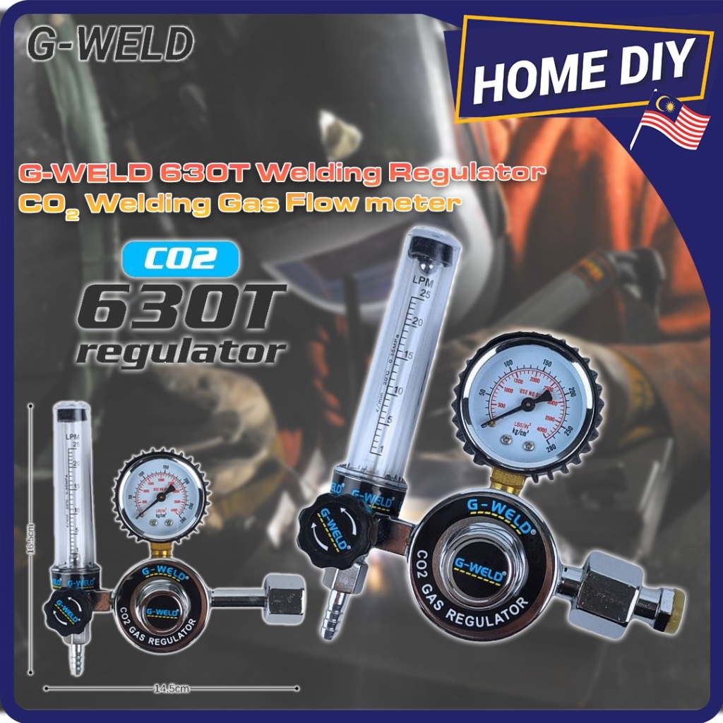 ACO & G-WELD 630T CO2 Gas Mig Flow Meter / CO2 Welding Gas Flow meter 0 ...