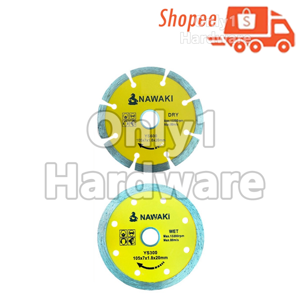 4" NAWAKI DIAMOND CUTTING DISC NAWAKI DRY WET DIAMOND CUTTING DISC FOR ...