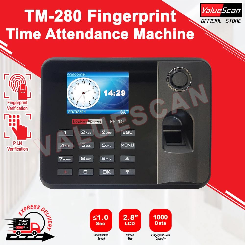 TM 280 FINGERPRINT ATTENDANCE SYSTEM | Shopee Malaysia