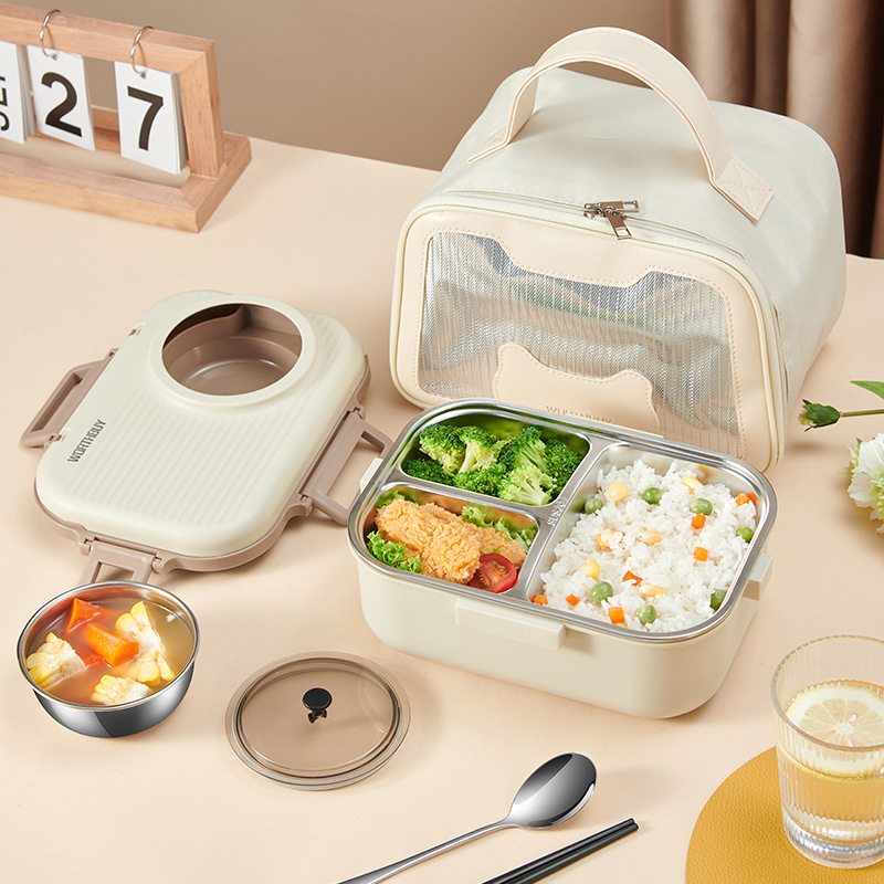 Electric thermal insulation lunch box multifunctional constant temperature bento box portable ...
