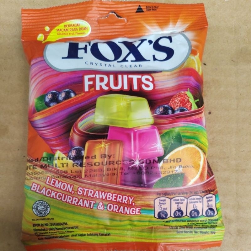 [HALAL] FOX'S Candy (Crystal Clear) 90g (Assorted Flavour) | Shopee Malaysia