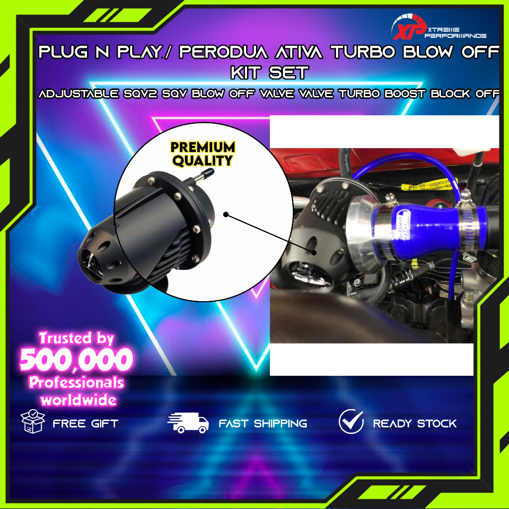 PERODUA ATIVA Turbo Blow off Kit Set Adjustable SQV2 SQV Blow Off Valve ...