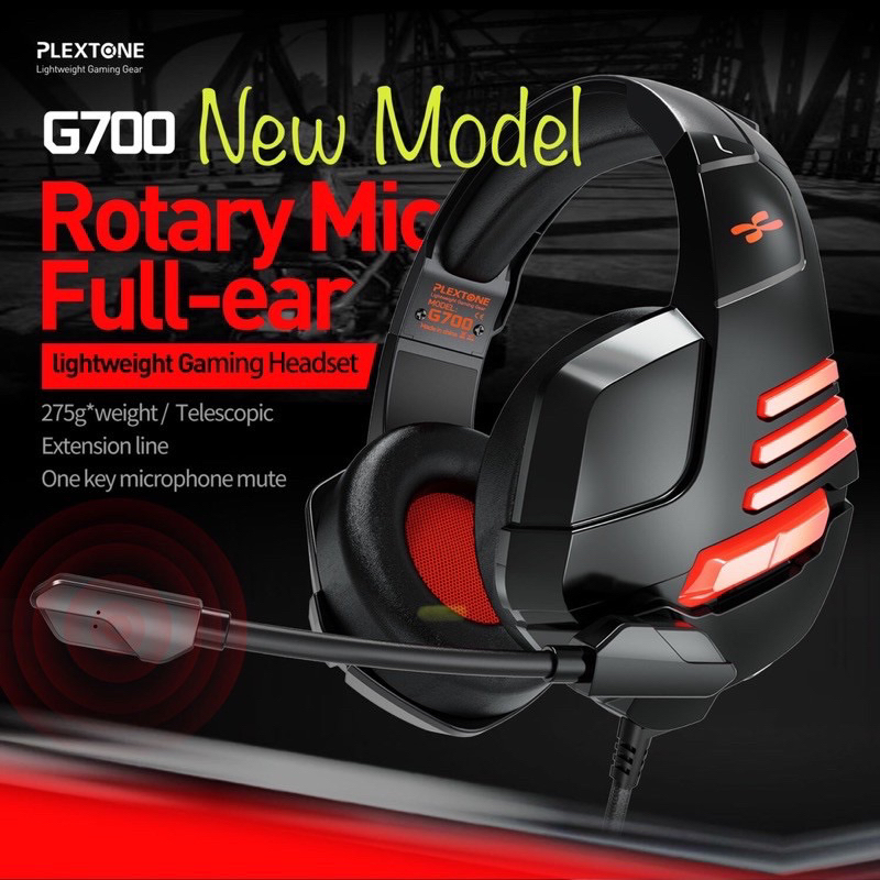 [SALES] Plextone G700 Gaming Headset Stereo Gamer Headphone Flexible ...