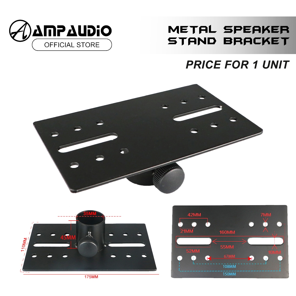 Heavy Duty Metal Speaker Stand Tray Floor Leon Bottom Seat Sound Stand ...