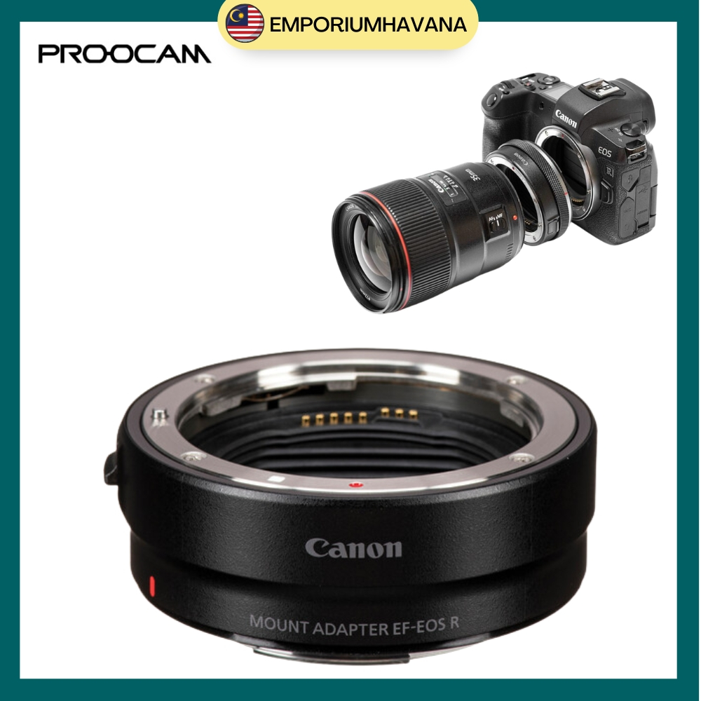 🔥READY STOCK🔥 Original Canon EOS Lens Adapter Mount Adapter EF-EOS R ...