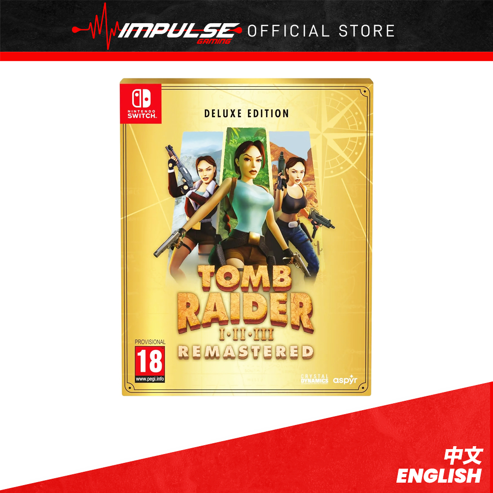 NSW Nintendo Switch Tomb Raider I-III Remastered Deluxe Chi/Eng Version ...