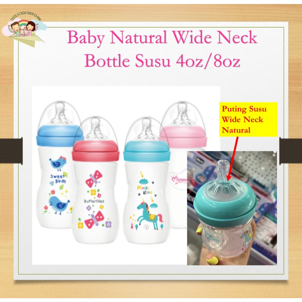 Momeasy Natural Wide Neck PP Bottle Botol Susu Anti Colic Wide Neck ...