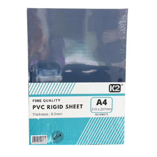 K2 A4 PVC Rigid Sheet Fine Quality 0.2mm Thick 100sheet/pack | Shopee ...
