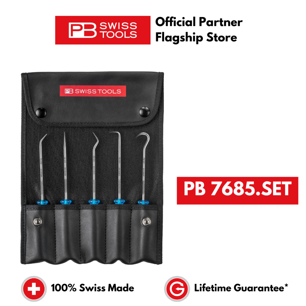 5pcs Pick Tool PB Swiss Tools with Multicraft Handle in compact ...