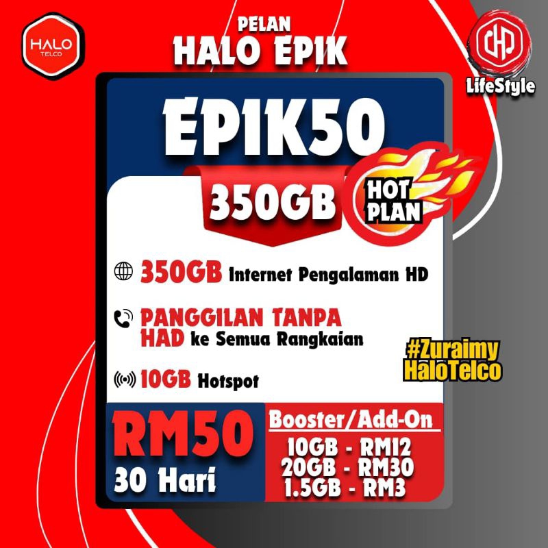 Simkad Unlimited Data Halo Telco Tune Talk 5G | Shopee Malaysia