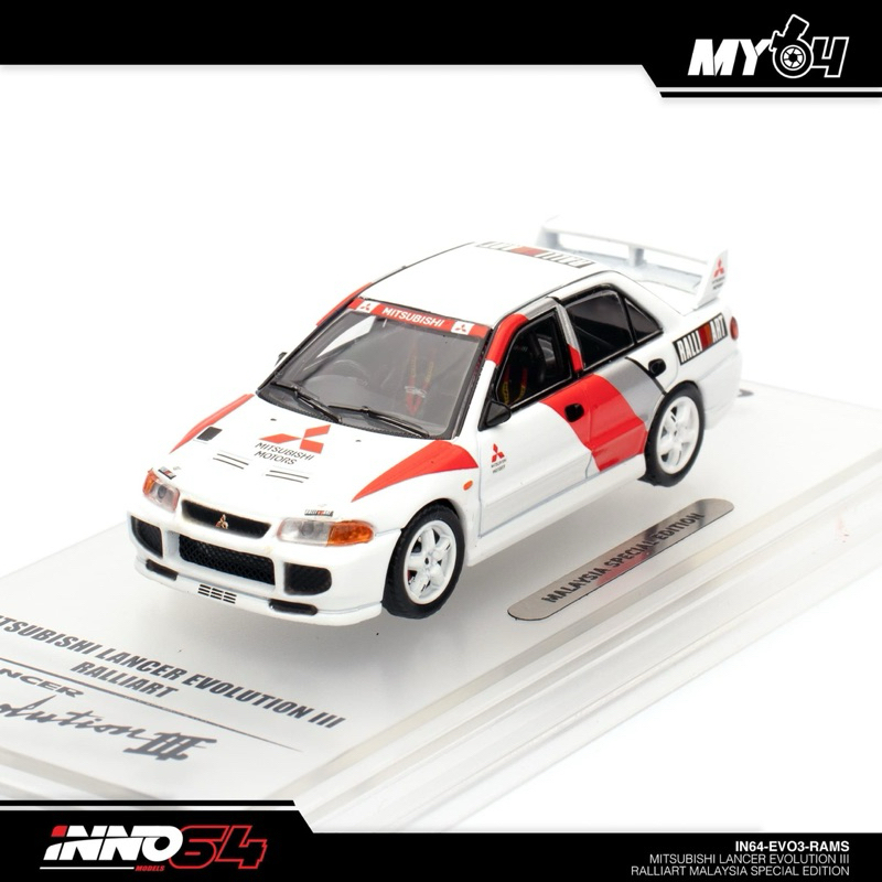 INNO64 MITSUBISHI LANCER EVOLUTION III RALLIART MALAYSIA SPECIAL ...