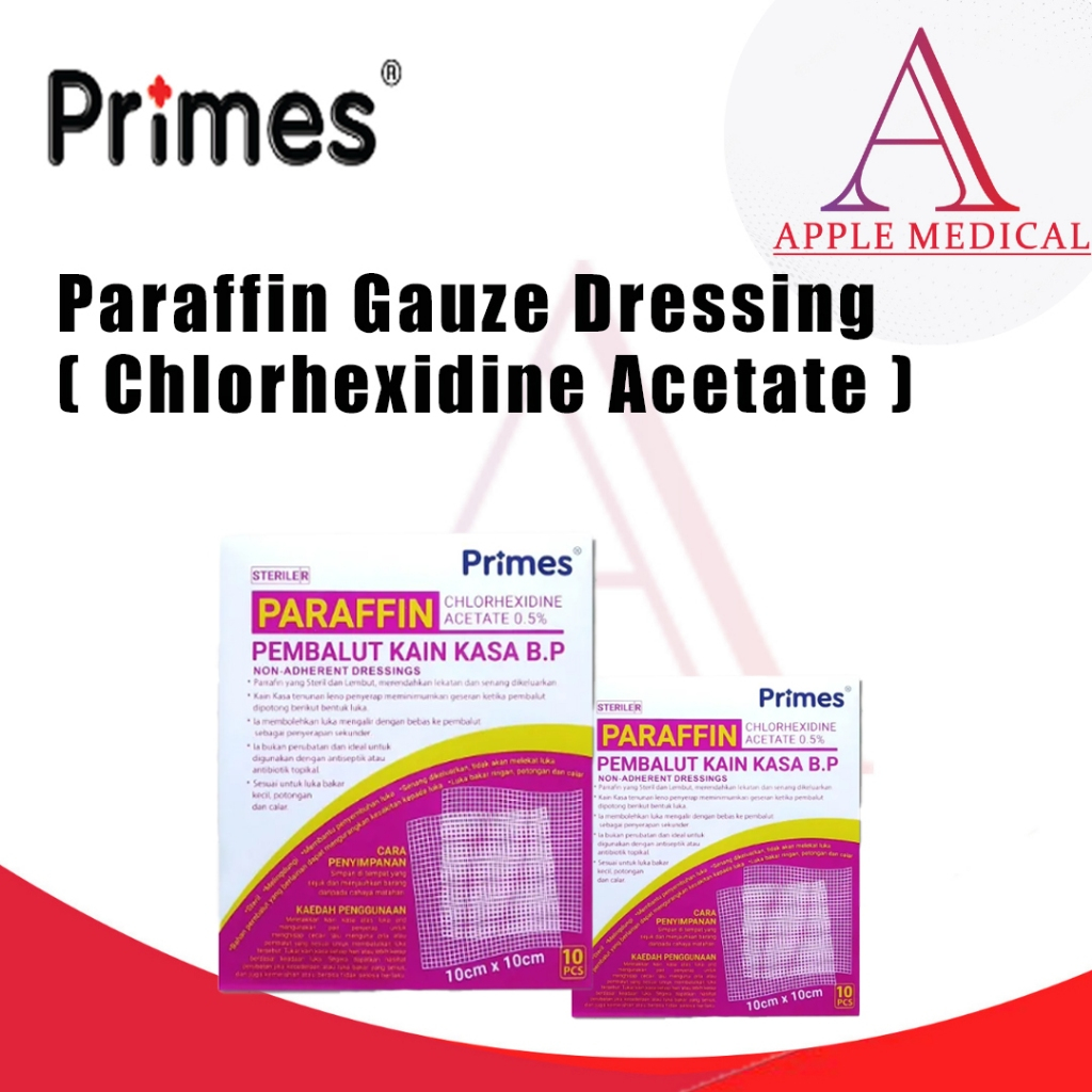 Primes Paraffin Gauze Dressing B.P | Shopee Malaysia Primes Paraffin Gauze Dressing B.P | Shopee Malaysia