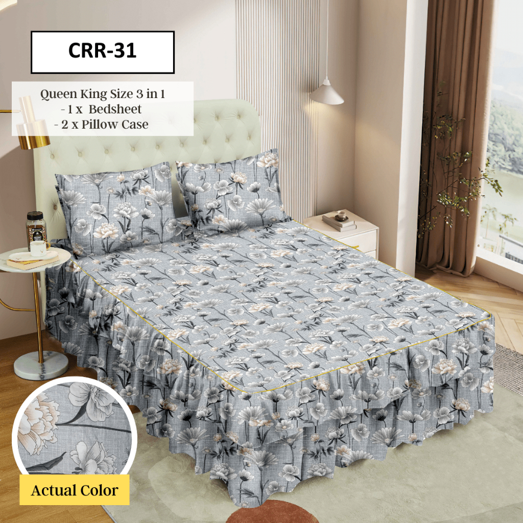 Cadar Bedsheet 3 in 1 Ropol Beropol Pengantin Patchwork Set Puteri ...