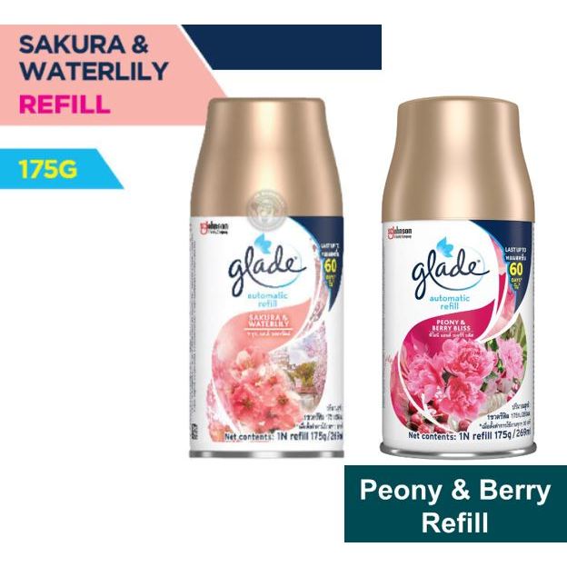 (Auto Free Shipping) Glade automatic spray refill Sakura and Waterlily ...
