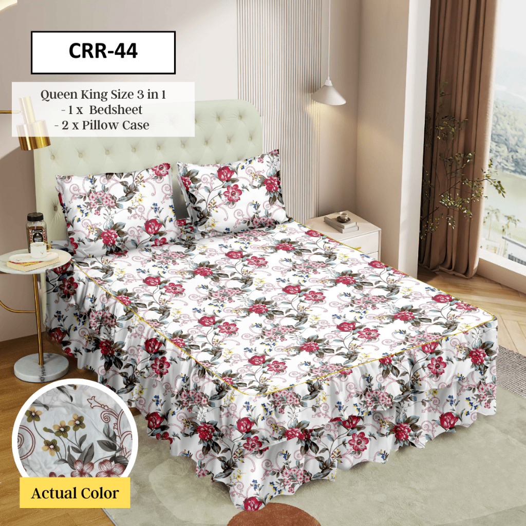 Cadar Bedsheet 3 in 1 Ropol Beropol Pengantin Patchwork Set Puteri ...