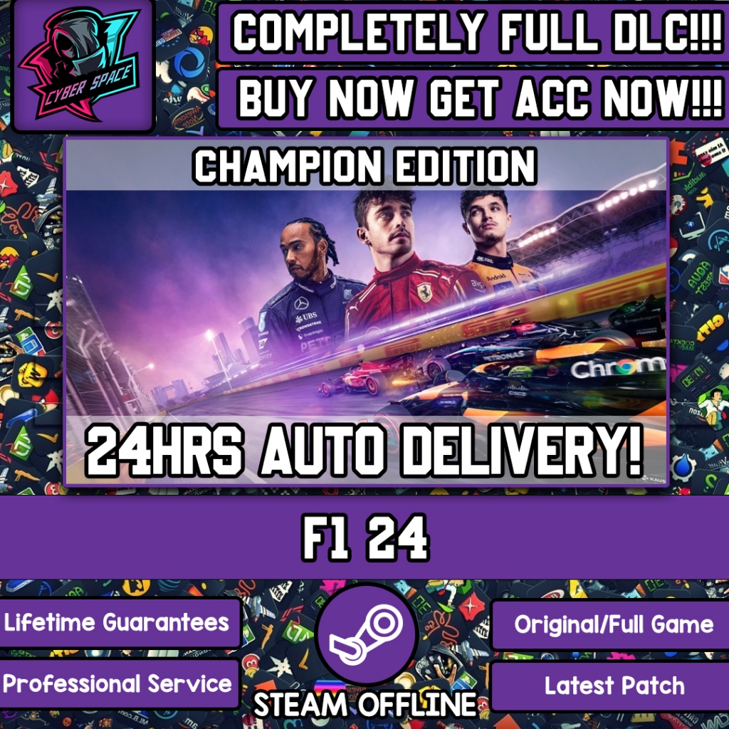 F1 24 [Auto Delivery] [Steam Online & Offline] [Full DLC] Cyber Space ...