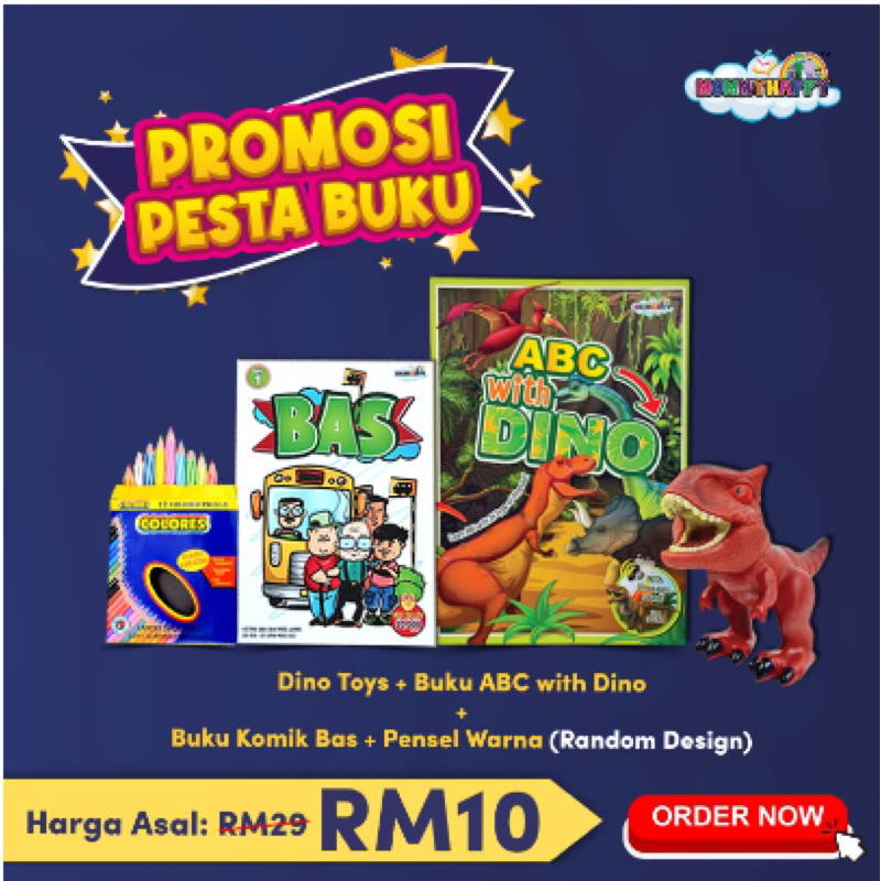 ABC WITH DINO - QR CODE WITH DINOSAUR SOUND | Shopee Malaysia