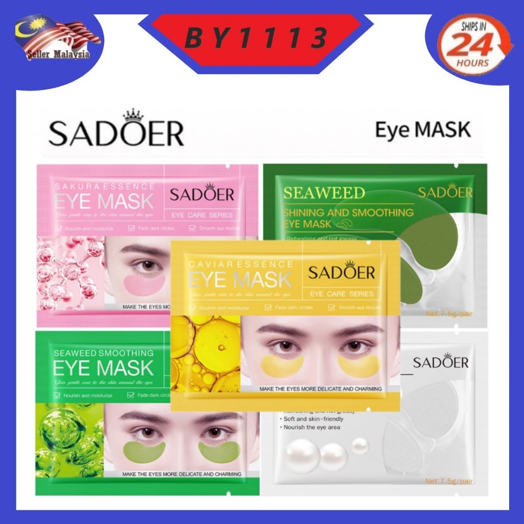 👑BY 75 SADOER Crystal Collagen Eye care Mask Facial care 7.5g Nourish,Moisturize,Fade Dark ...