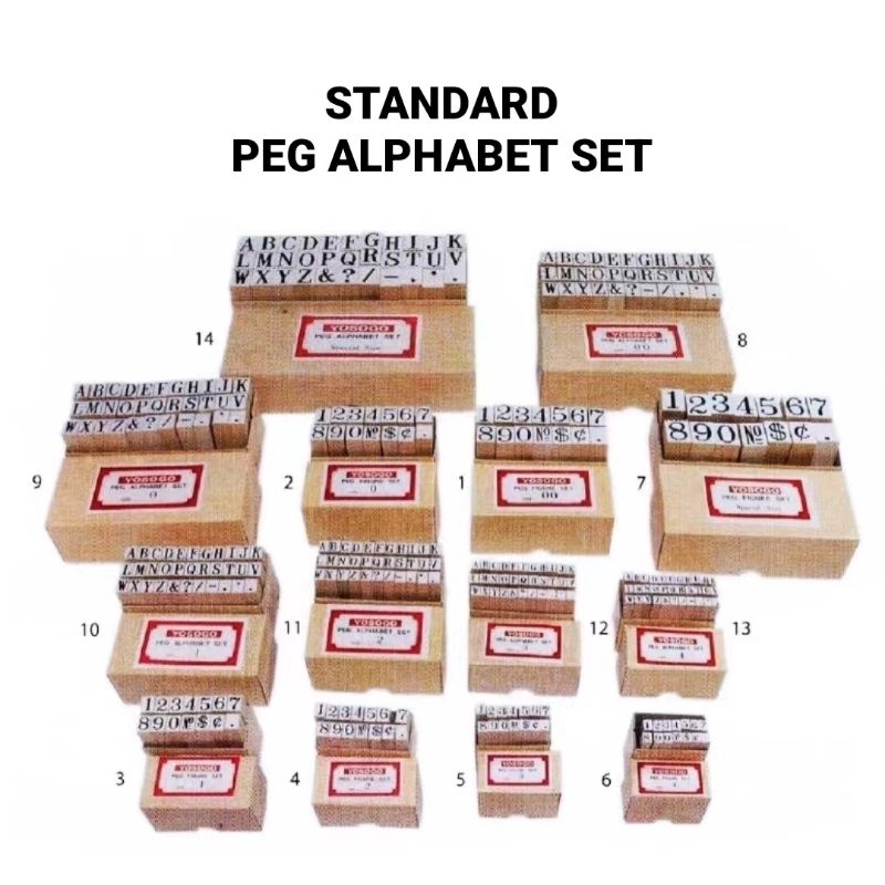 (1UNIT) STANDARD Peg Alphabet Set | Rubber Stamp Set X 1UNIT | Shopee ...