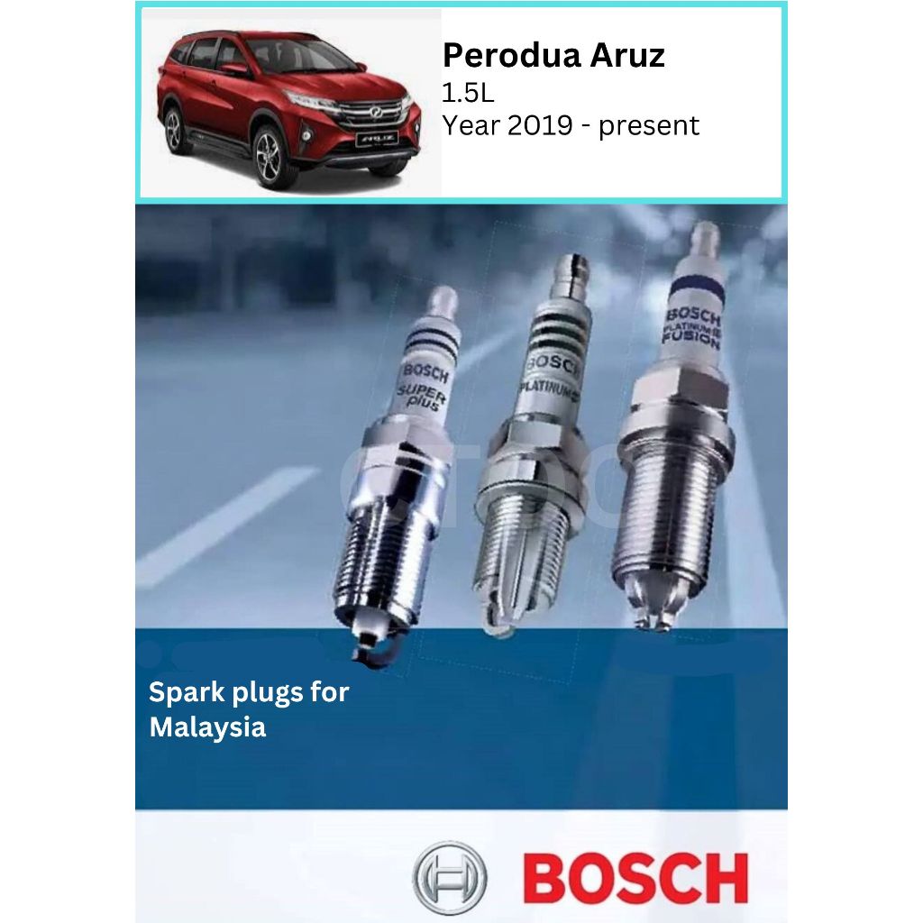 BOSCH Spark Plug Perodua Aruz 1.5 ( 2019 - present ) / Toyota Rush 1.5 ...