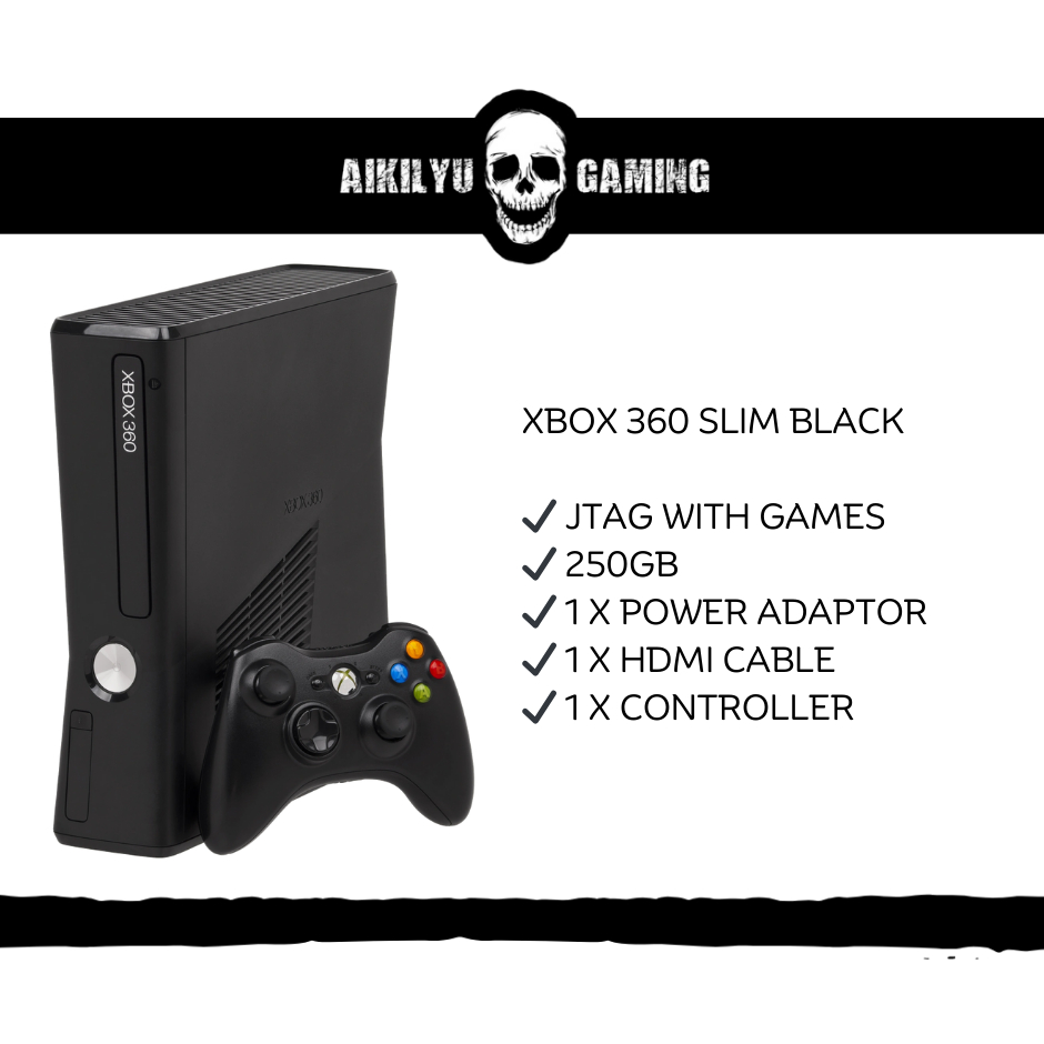 [XBOX 360] XBOX360 SLIM JTAG WITH 250GB GAMEs [READY STOCK] | Shopee ...