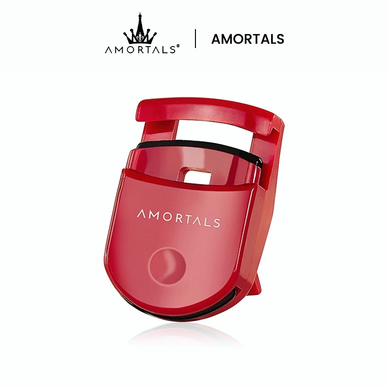 AMORTALS Portable Eyelash Curler 尔木萄睫毛夹 卷翘定型持久迷你小型新手便携式小巧红色睫毛夹女 ...