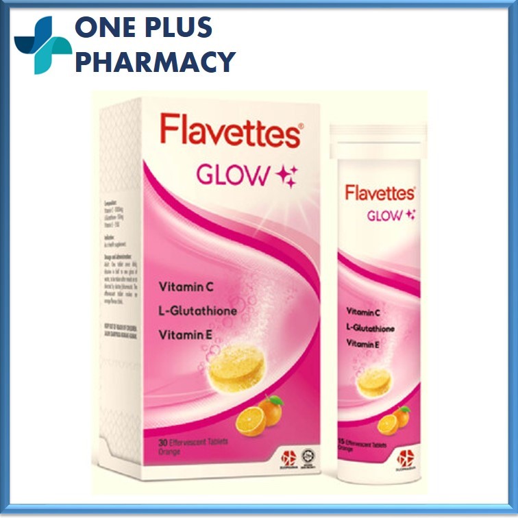 Flavettes Effervescent Glow Vitamin C 15's / 30's [EXP 10/2026 ...