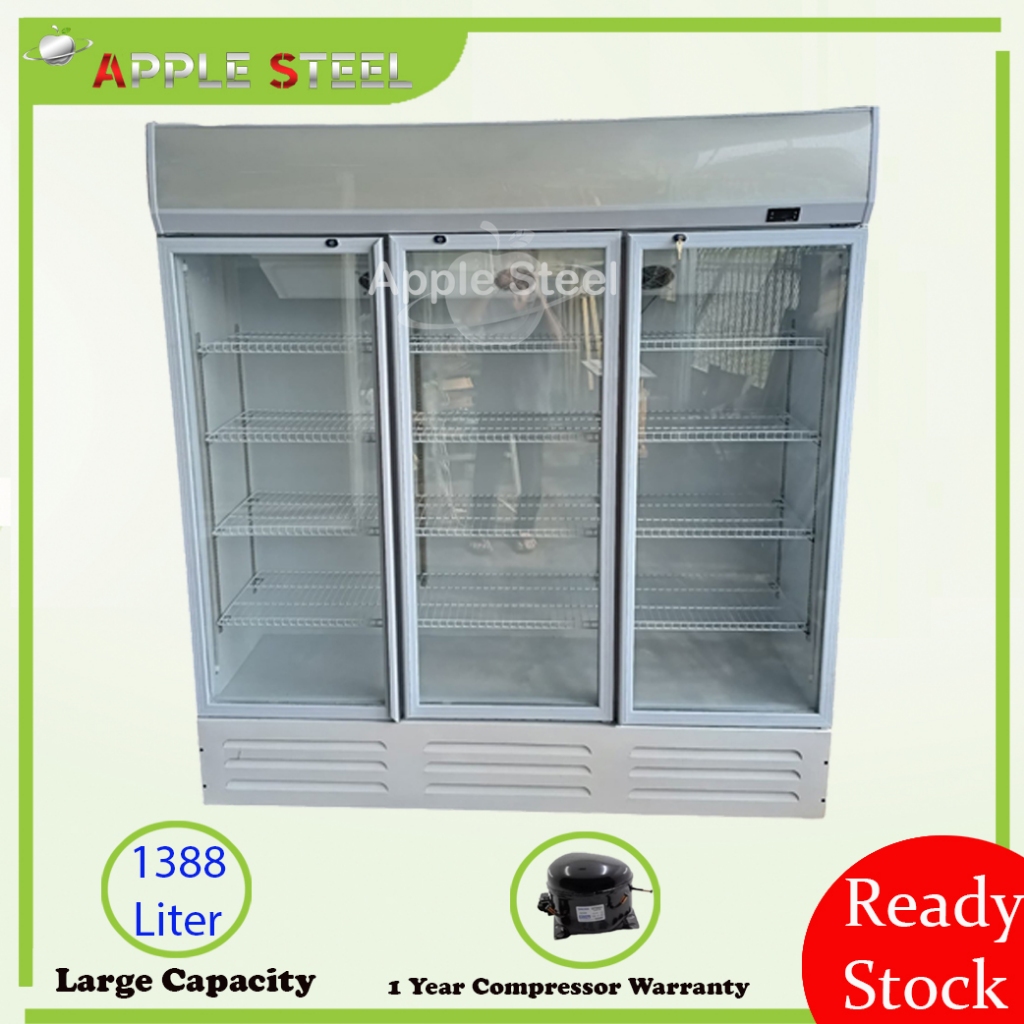 3 Door Showcase Chiller Large 1388 Liter/Peti Sejuk Tiga Pintu /Three ...