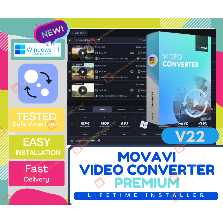 Movavi Video Converter Premium 22 | v22.5 | AI Rescale Video | Win ...
