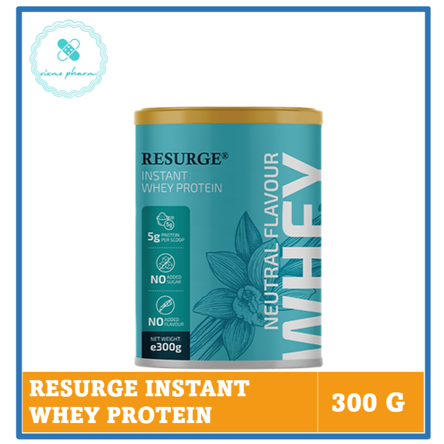 RESURGE WHEY PROTEIN POWDER (300G) NO SUGAR, LESS LACTOSE & LOW SODIUM ...