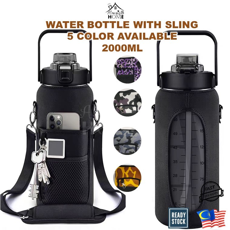 Botol air bersama beg dan anduh dengan Straw＆holder Beg 2L Tumbler ...