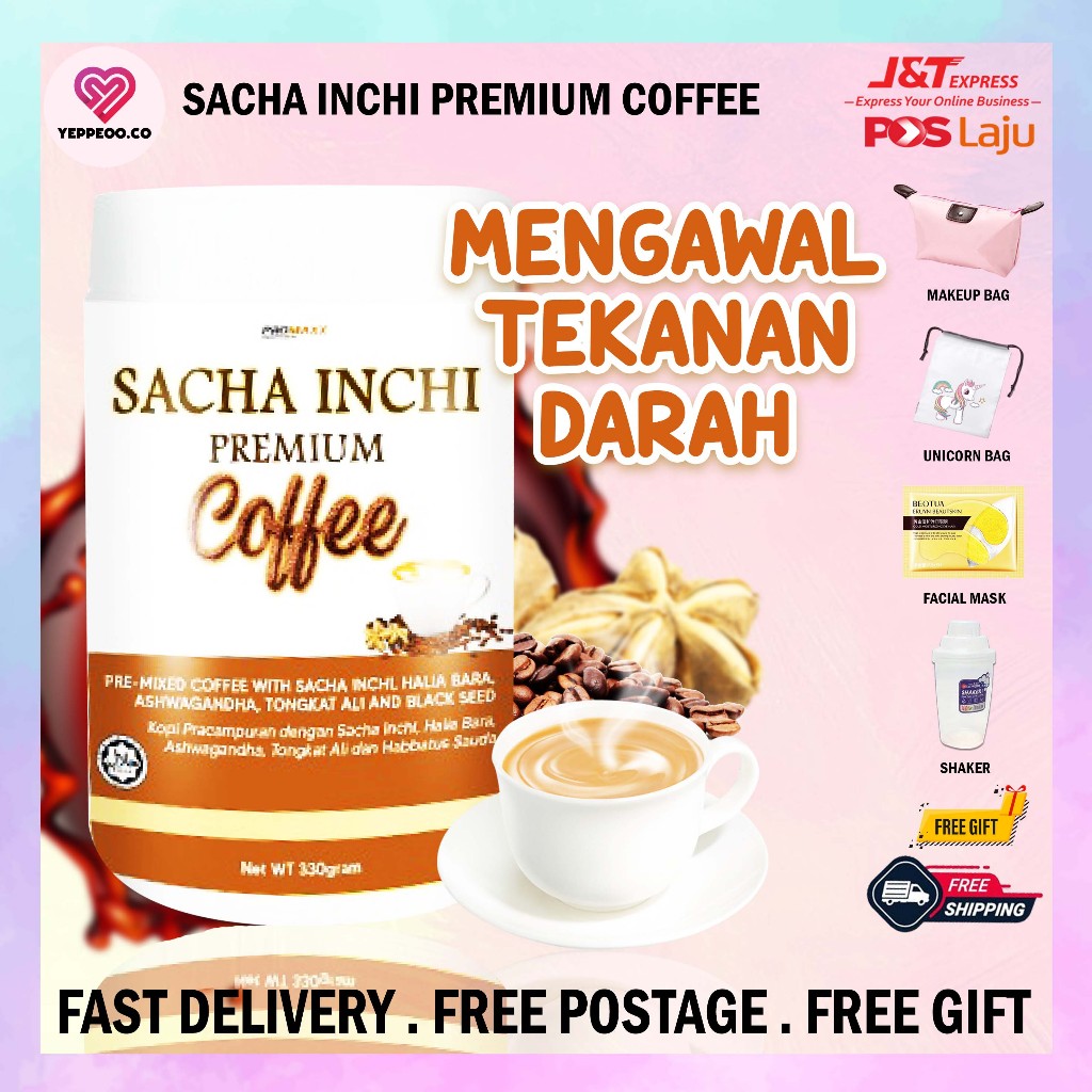 SACHA INCHI PREMIUM COFFEE PROMAXX FREE GIFT ORIGINAL HQ RAWAT MASALAH ...