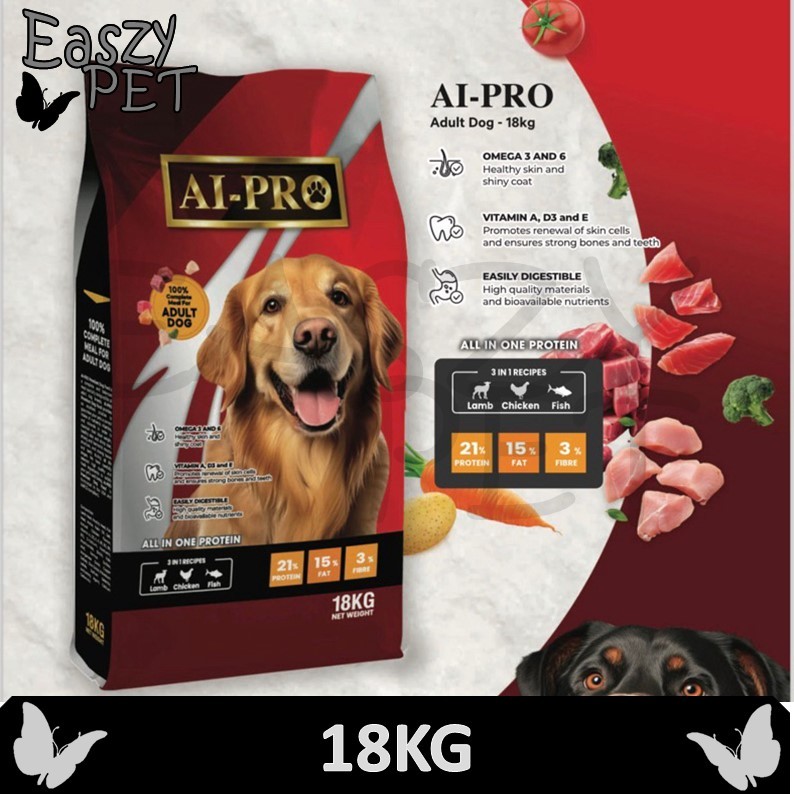 AI-PRO DOG FOOD 18KG FISH CHICKEN LAMB | Shopee Malaysia