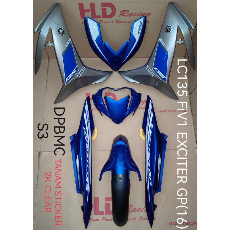 Coverset cover set tanam sticker (HLD Racing) yamaha lc135 v8 Fi 135lc ...