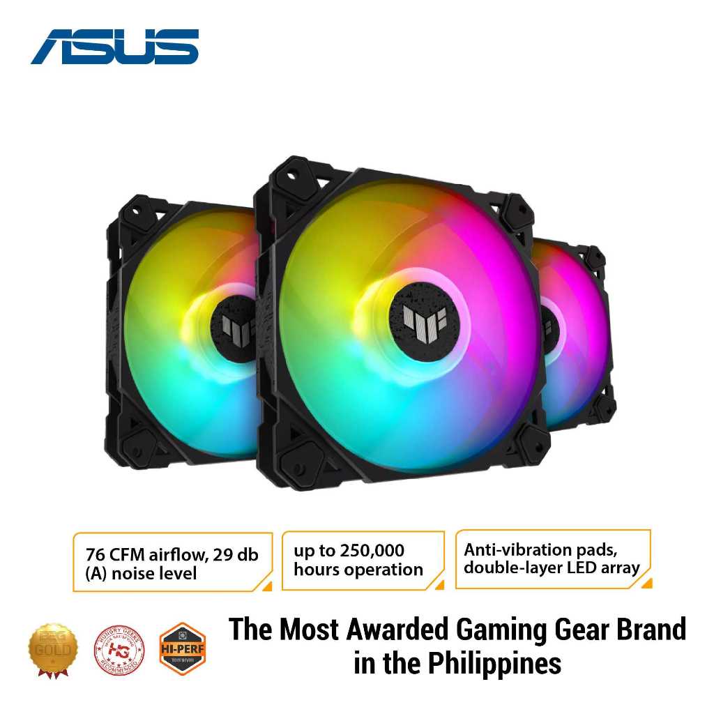 ASUS TUF GAMING TF120 ARGB FAN - Single / Triple Fan Kit with ARGB ...