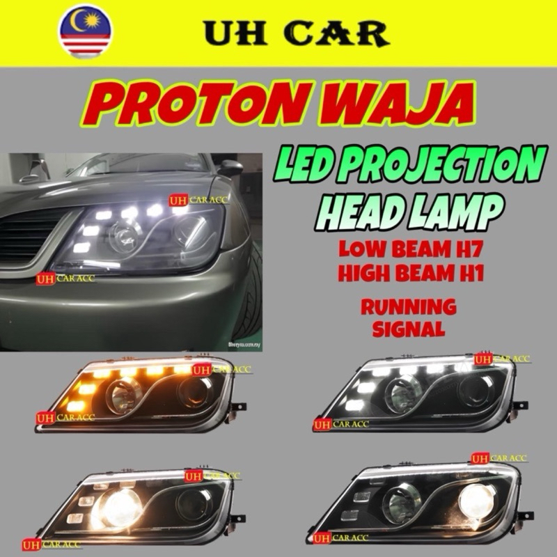 (Eagle Eyes) Proton Waja Led Projector Head Lamp Headllamp Headlight ...