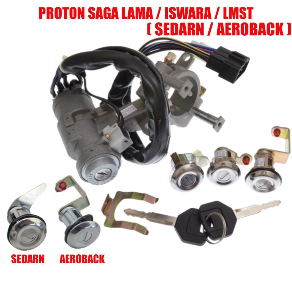 Proton Saga Old Iswara LMST Sedan Aeroback A/B Key Set Starter Switch ...