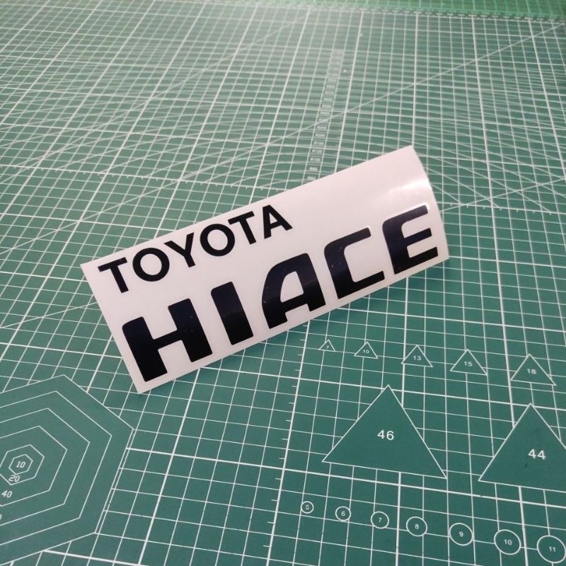 sticker hiace toyota replacement sticker | Shopee Malaysia