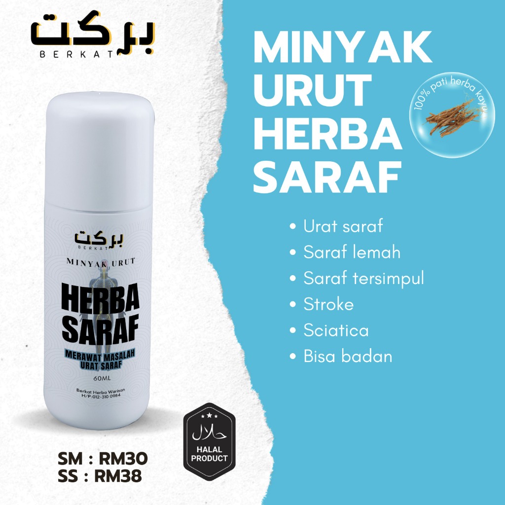 BERKAT Minyak Urut Herba Saraf Sendi Lutut Pro Herba Asli Original Urut ...
