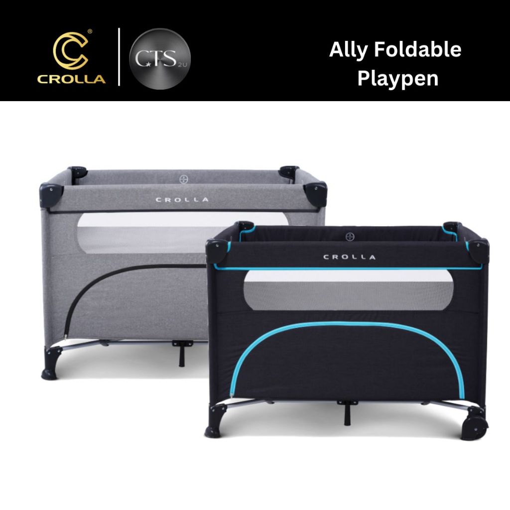 Crolla Ally Foldable Baby Playpen with Sliding Door - Newborn to 36 ...