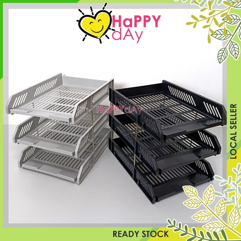 Document Tray 3 Tier Deli E9209 3 levels | Shopee Malaysia